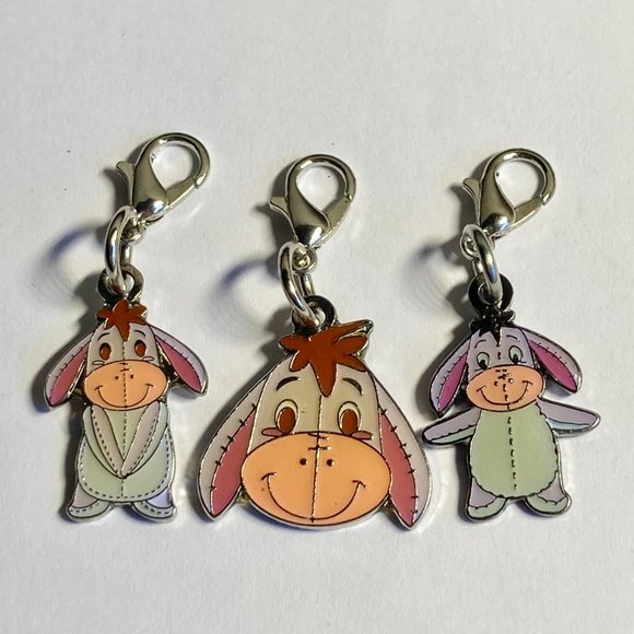 Disney | Jewelry | Vintage Disney Eeyore Pooh Charm Lot Of 3 Charms ...